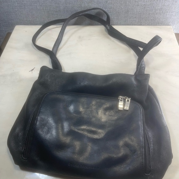 Pelle Studio | Bags | Pelle Studio Black Leather Shoulder Bag With ...